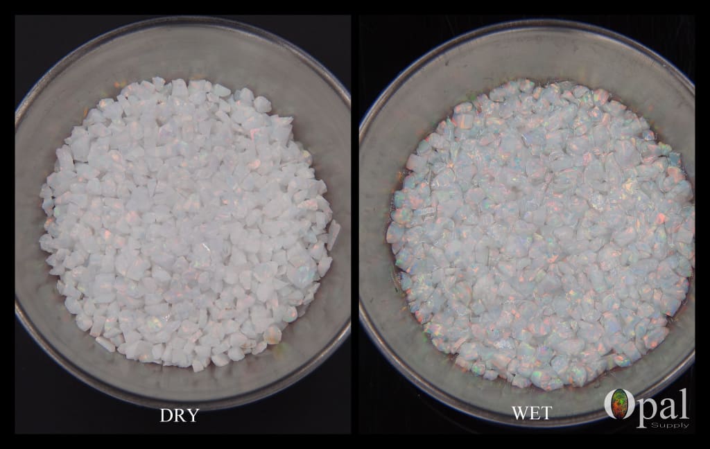 Crushed Opal - "Ice Fire" / Premium Inlay Material for Jewelry, Woodwo ...