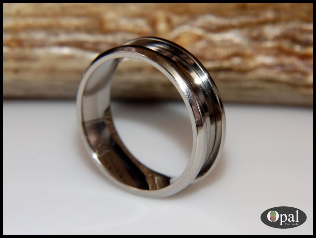 Ring Core Blank Titanium Two-Piece Screw for Inlay – Opal Ring Supply