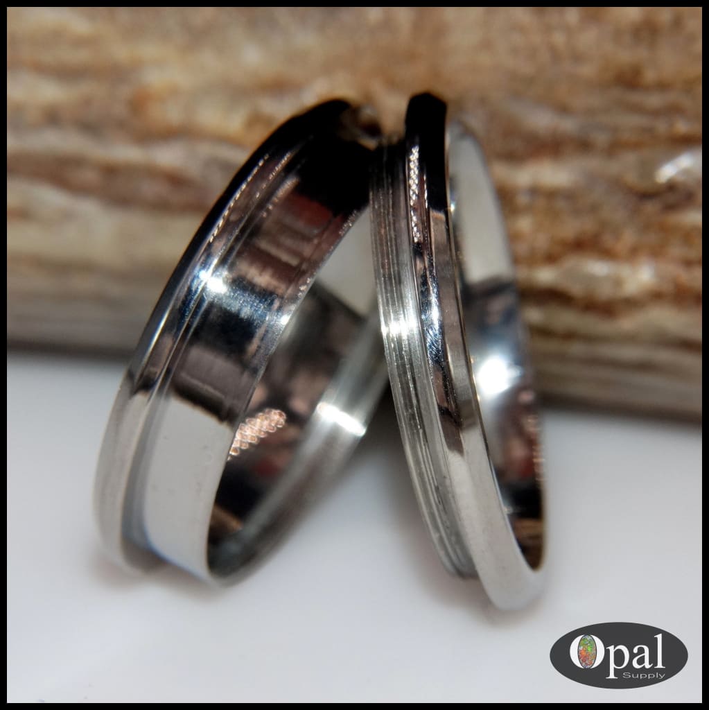 Ring Core Blank Titanium Two-Piece Screw for Inlay – Opal Ring Supply